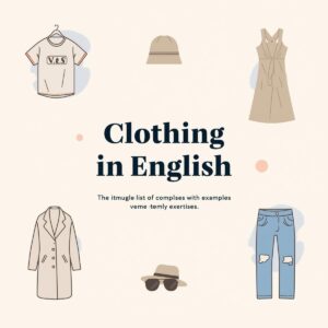 Roupas em Inglês: Lista Completa com Exemplos Práticos